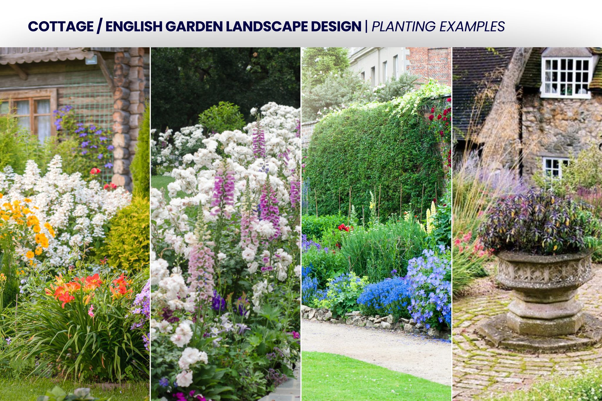 Cottage & English Garden Landscape Design Inspiration